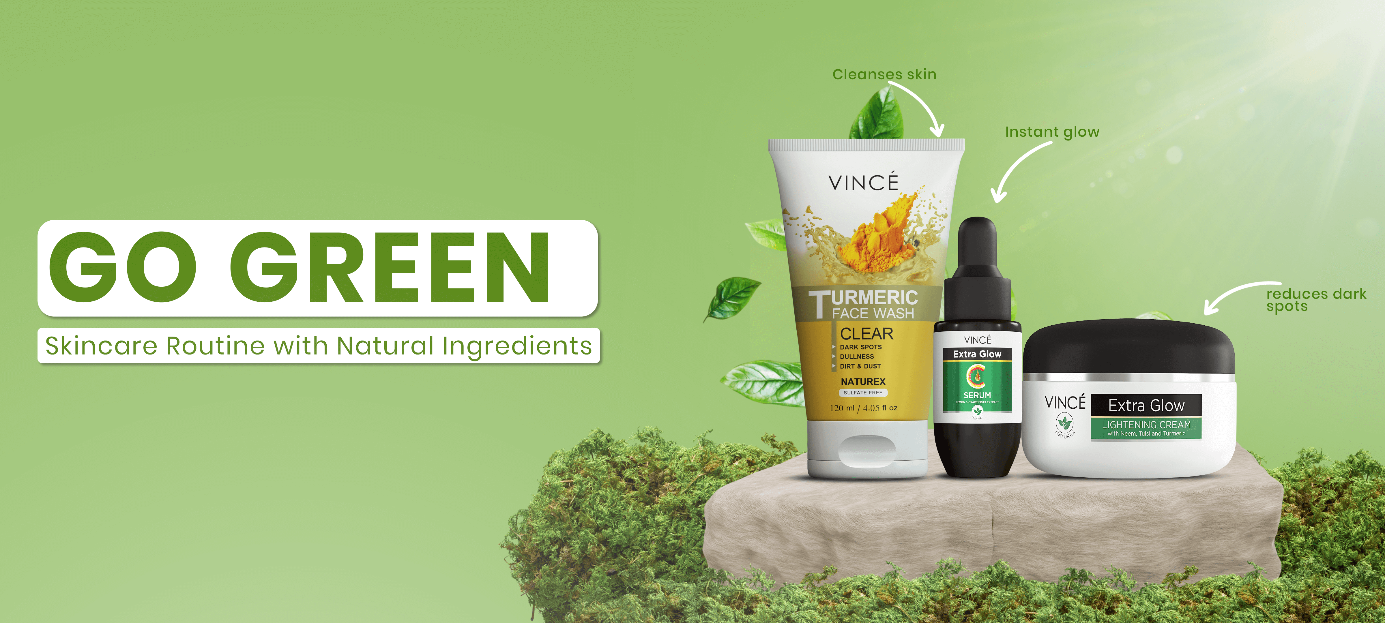 Go Green: Skincare Routine with Natural Ingredients – Vince Care