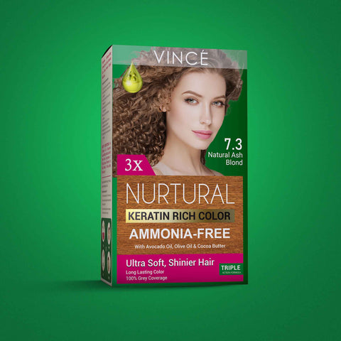 Nurtural Women Hair Color - Natural Ash Blond 7.3