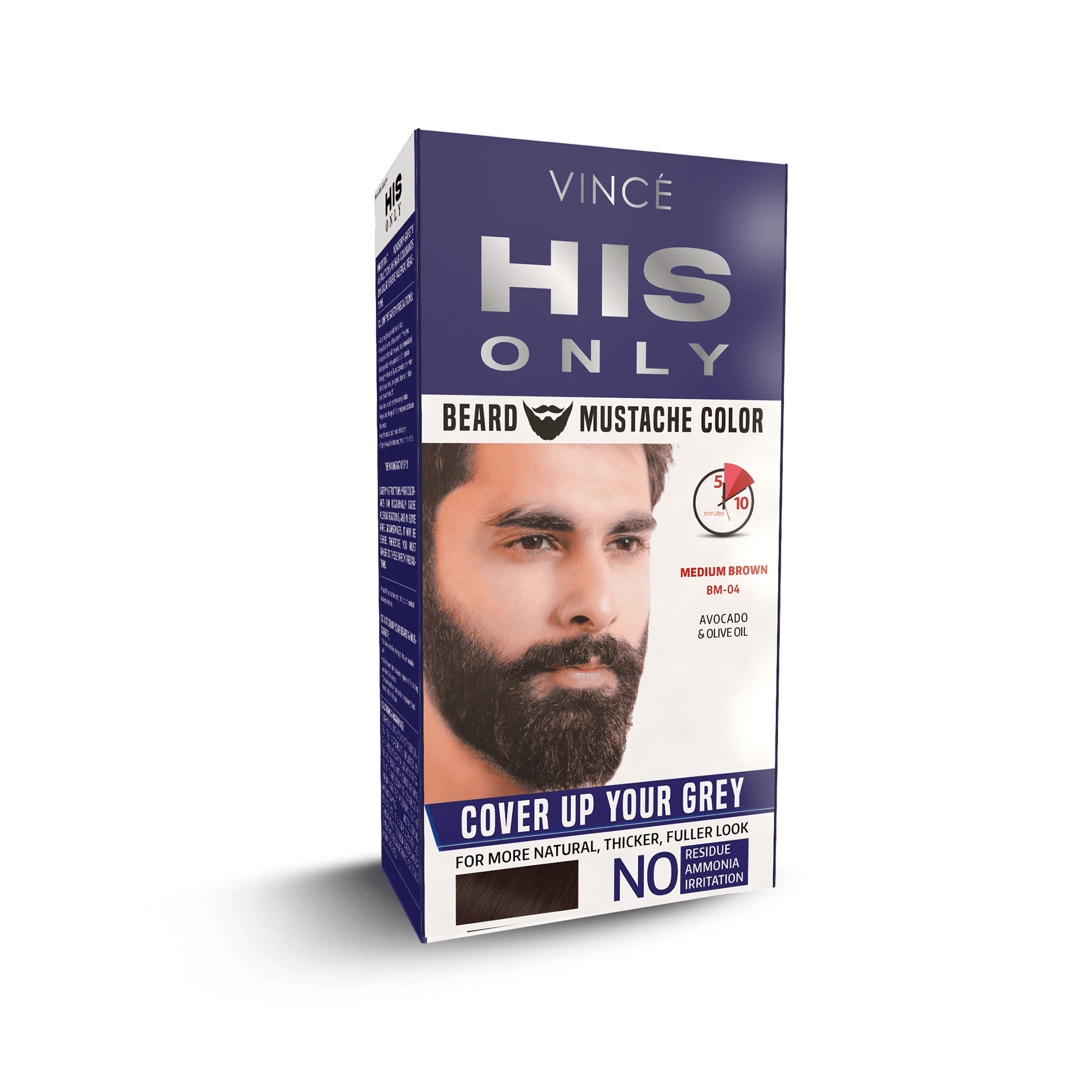 HIS ONLY - Beard & Mustache Color With 0% Ammonia by VINCE